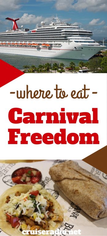 18 Places to Eat on Carnival Freedom