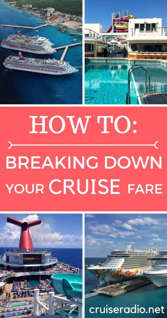 How to Break Down Your Cruise Fare
