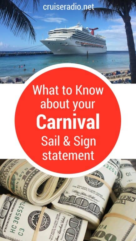 Request Your Carnival Sail and Sign Statement