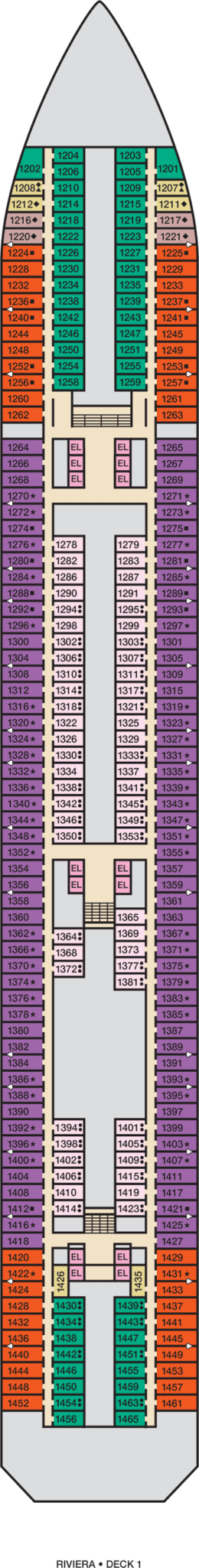 Carnival Liberty Deck Layout