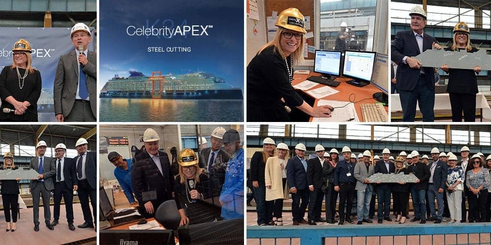 Celebrity Celebrates Steel Cutting of Newest Ship