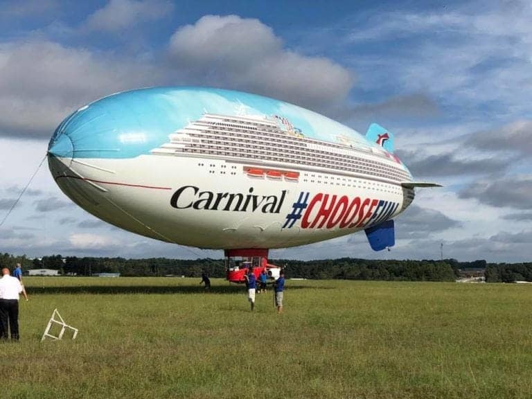 What It's Like To Ride In Carnival Cruise Line's Blimp
