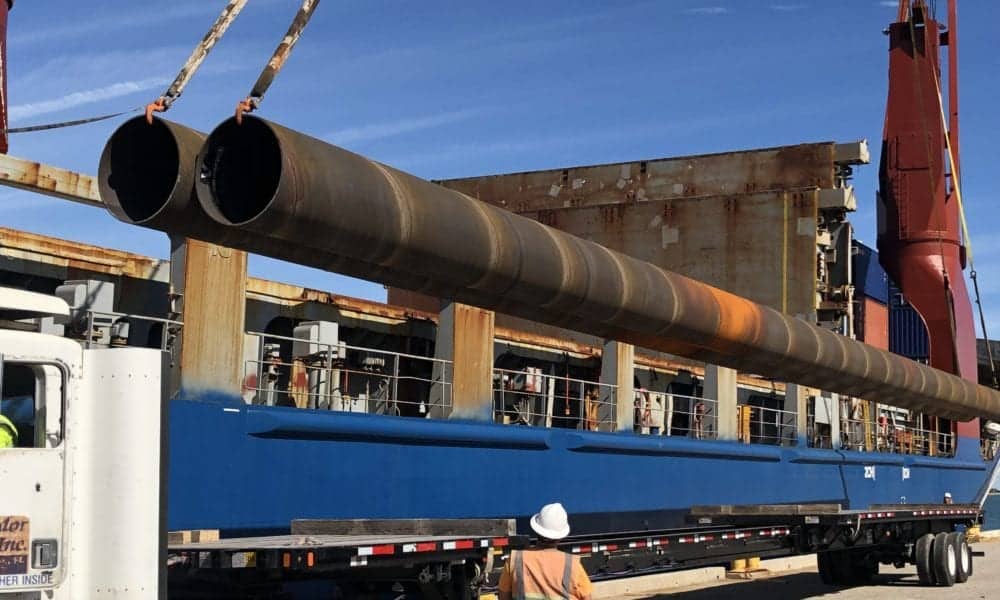 First Steel for New Terminal Arrives at Port Canaveral