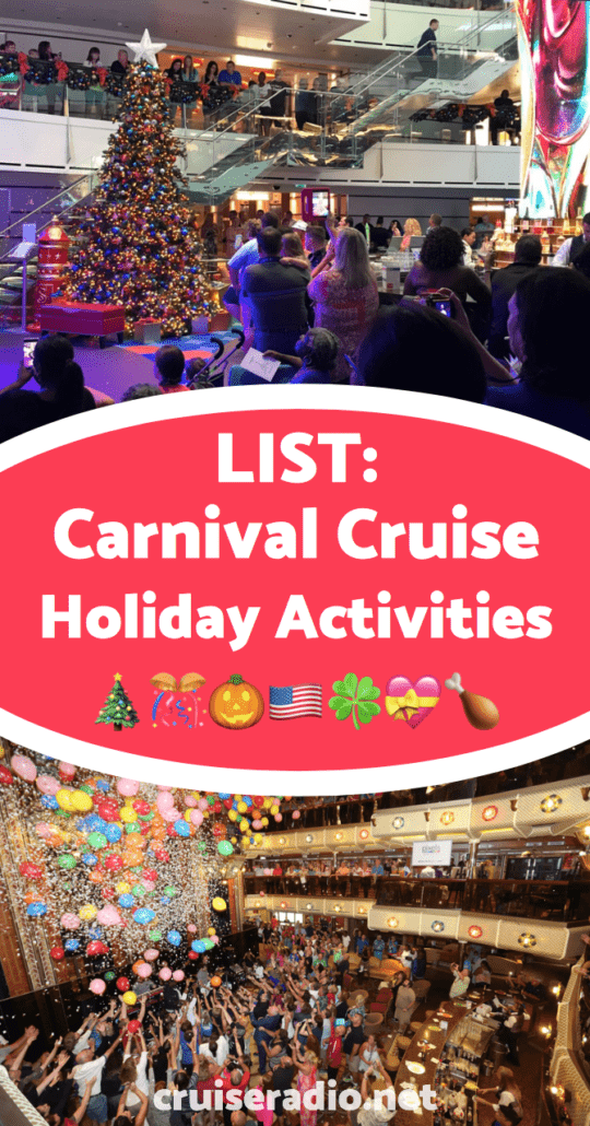 How Carnival Cruise Celebrates Holidays Throughout the Year