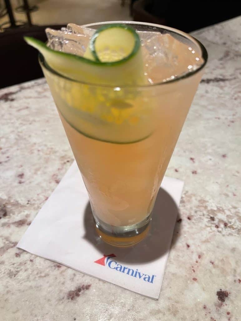 MENU Alchemy Bar On Carnival Cruise Line Cruise Radio Daily
