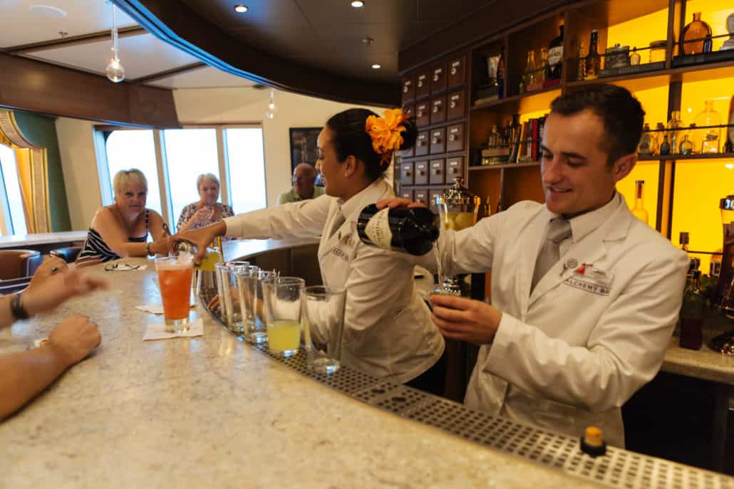 MENU Alchemy Bar On Carnival Cruise Line