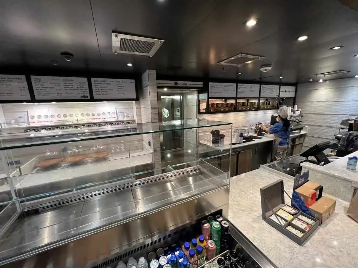 JavaBlue Cafe Coffee Shop on Carnival Cruise Line [MENU]