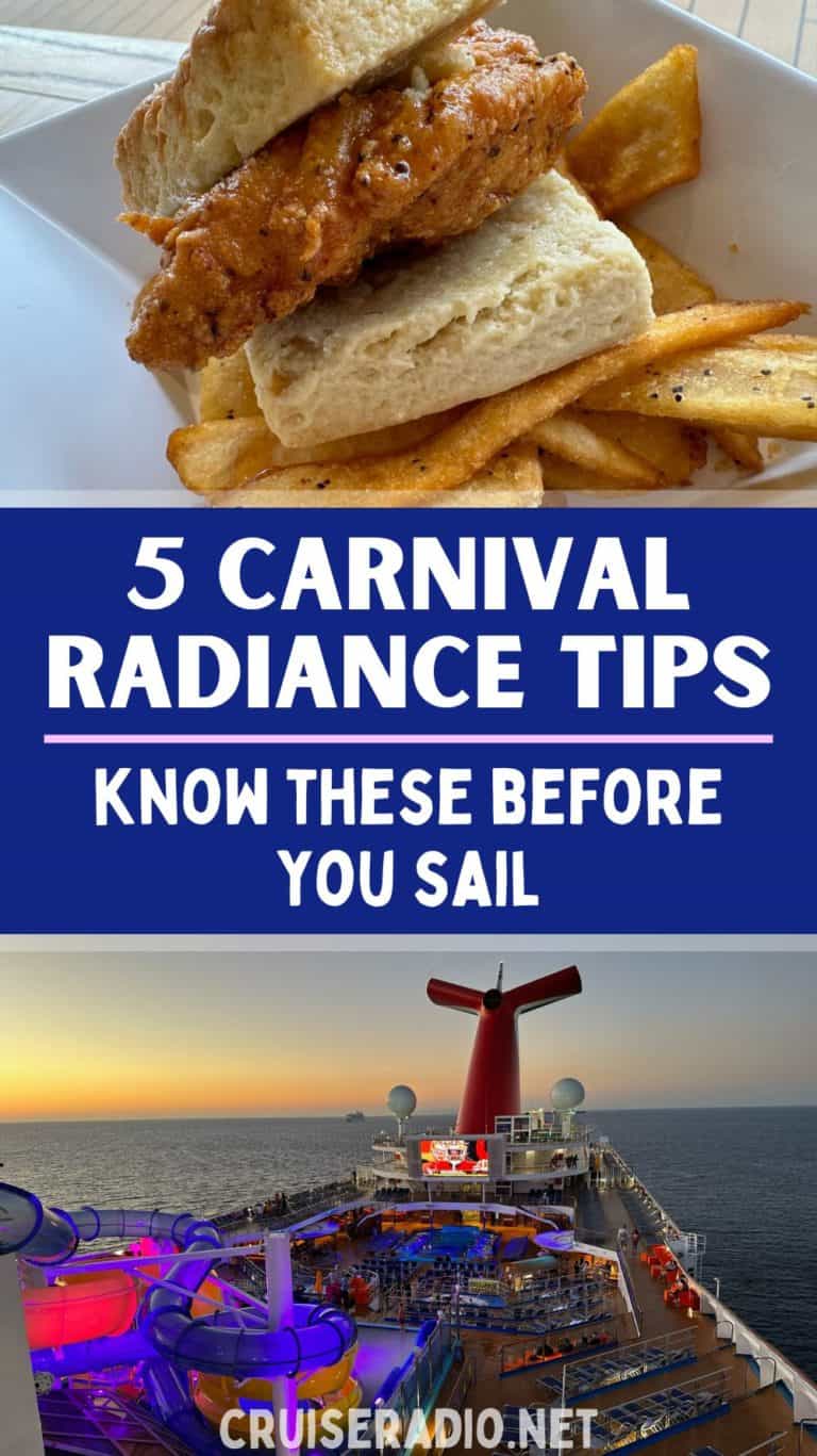 5 Carnival Radiance Tips: Know These Before You Sail
