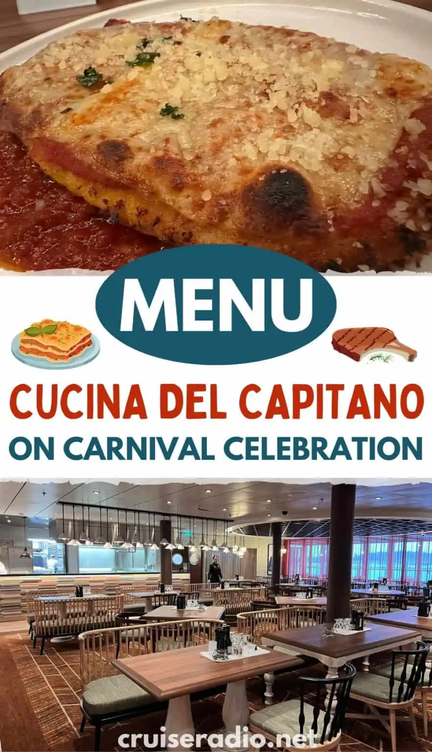 Cucina Del Capitano Menu on Carnival Celebration