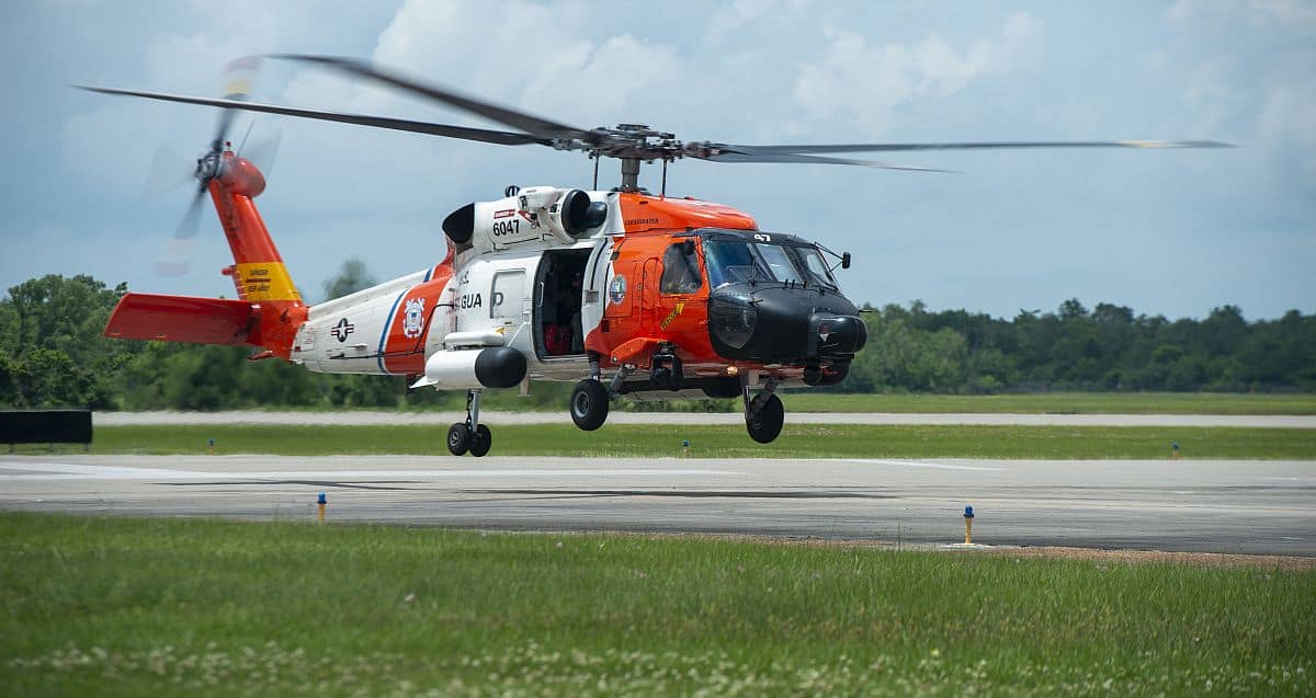 Coast Guard Helicopter Nearly Crashes Next to Carnival Ship