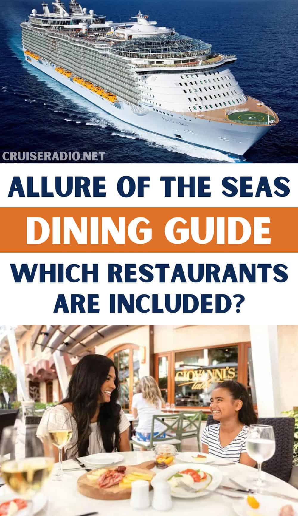 Allure of the Seas Dining: Which Restaurants Are Included?