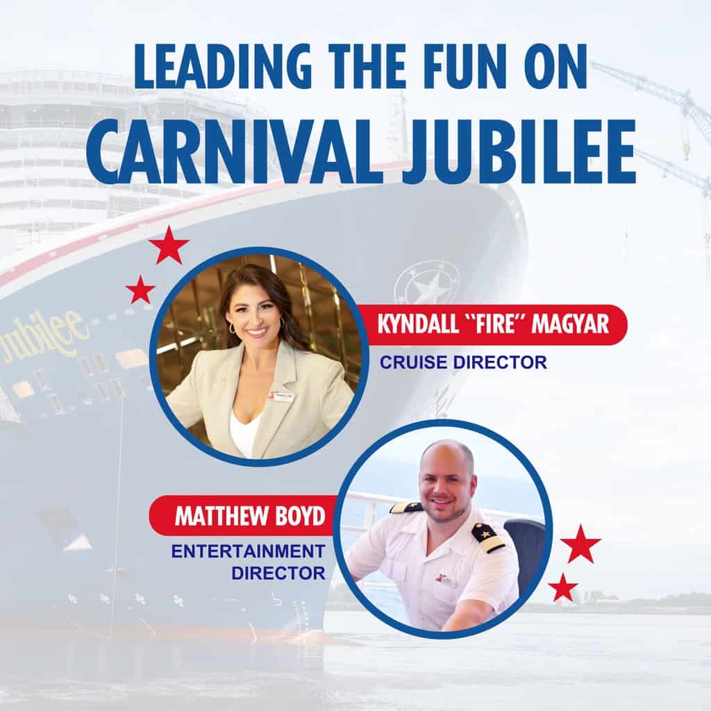 Carnival Jubilee's New Entertainment Leaders