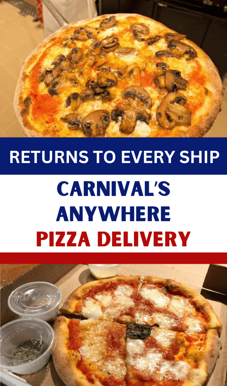 Carnival Pizza Delivery Returns to Every Cruise Ship in 2023