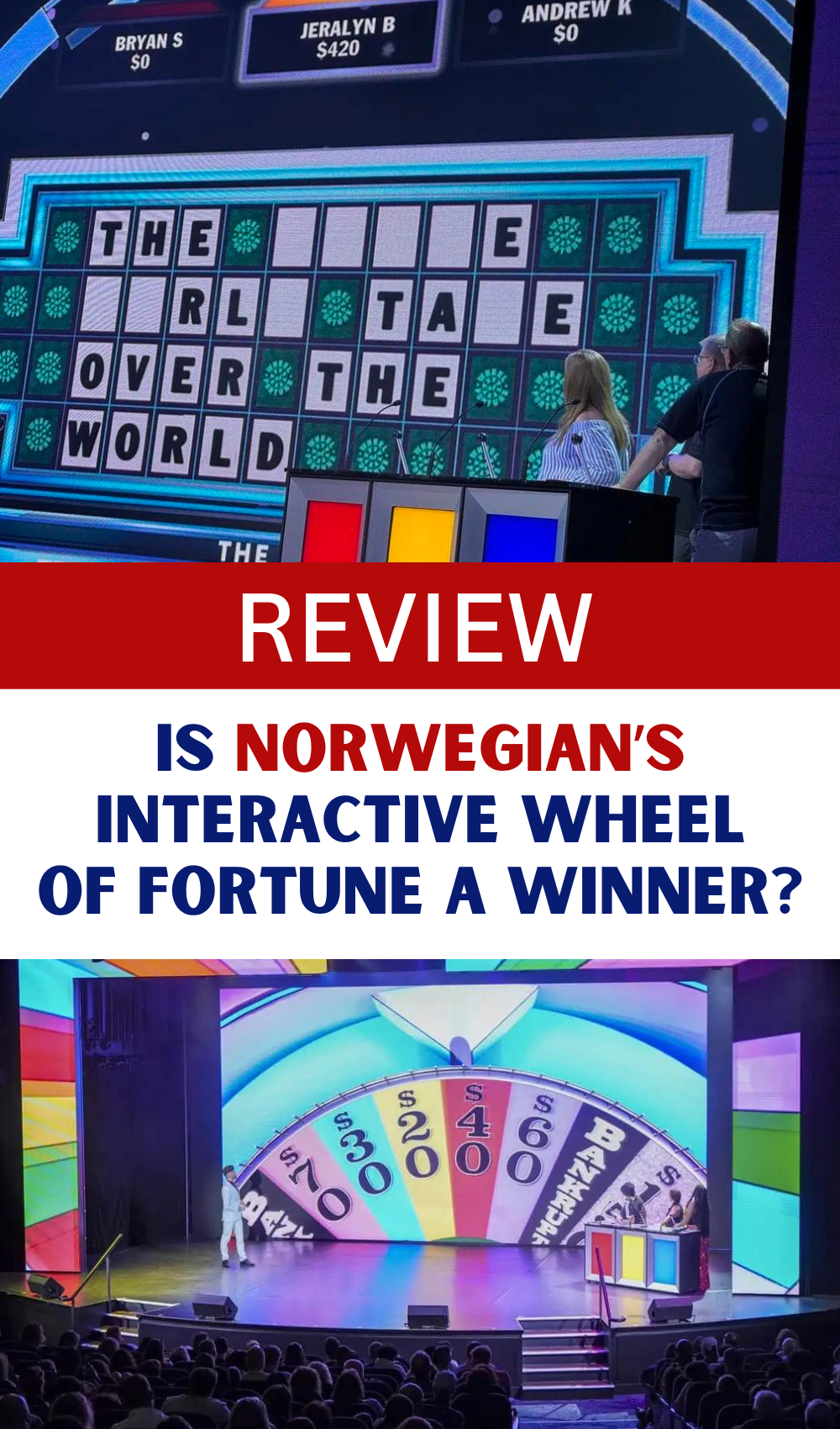 Norwegian Cruise Line Wheel of Fortune Review