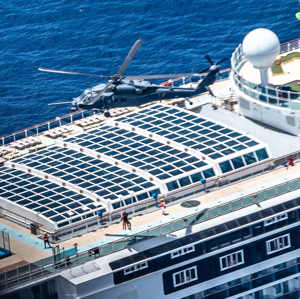 Air Force Rescues Passenger on Carnival Cruise Ship