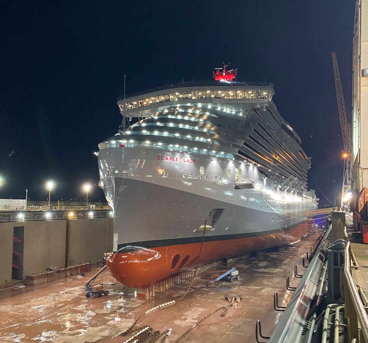 Scarlet Lady Returns to the Sea Following Dry Dock Makeover [PHOTOS]